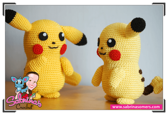Patrón gratis amigurumi de Pikachu de Pokemon - amigurumis y más